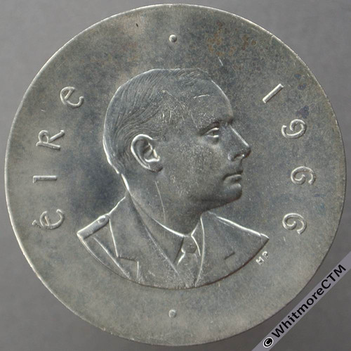1966 Ireland (independent) Ten Shilling 10/- Silver | whitmore