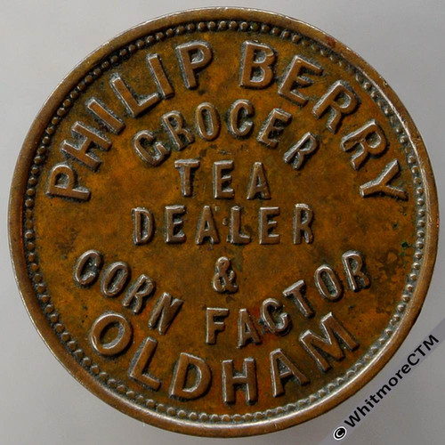 Unofficial Farthing Oldham 4151 (4140) Philip Berry Grocer Tea Dealer ...