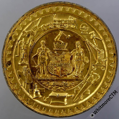 Birmingham Bingley Hall 1892 Trades Exhibition Medal 45mm By Restall ...