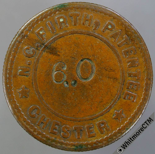 Chester Misc Token 25mm BA344 N.C.Firth Patentee. Stamped No. Bronze ...