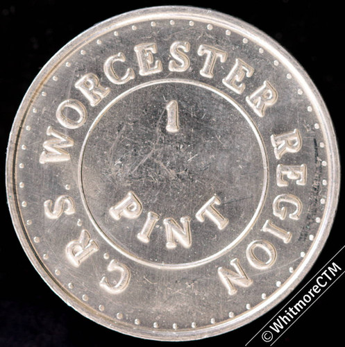 Co-Operative Society Token Worcester Region - 25mm C.R.S. 1 Pint | whitmore