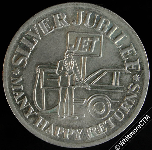 1986 25th Anniversary of Conoco operating in Britain Medal 26mm ...
