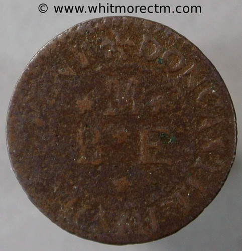17th Century Token Doncaster 77 Benjamin Marshall. Angel | whitmore