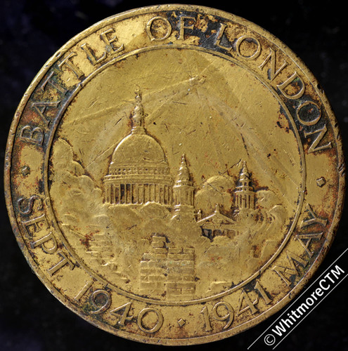 1944 Battle of London Medal 57mm B4406 Original Strike Brass | whitmore