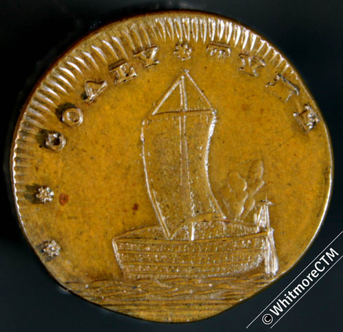 18th Century Farthing Newcastle 31 1796 Coaly Tyne + sailing barge ...
