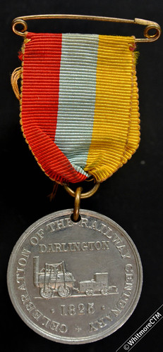 Darlington 1925 Railway Centenary Medal 33mm Ald. W.E.Pease, Mayor ...