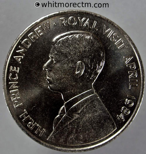 1984 Ascension Island 50p - Visit of Prince Andrew | whitmore