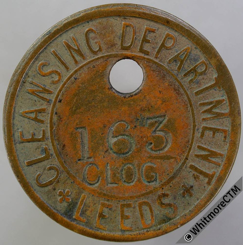Leeds Tool / Pay check token 33mm Cleaning department countermarked ...