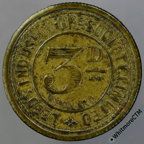 Leeds Industrial Co-Operative Society Token. 22mm 3d (both sides) - by ...