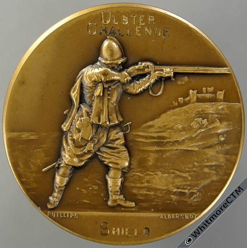 Ulster Rifle Association Challenge Shield Medal 38mm Bronze | whitmore
