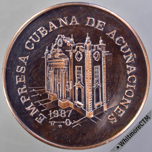 Cuba 1987 View of Cuban Mint Medal 38mm Bronze | whitmore