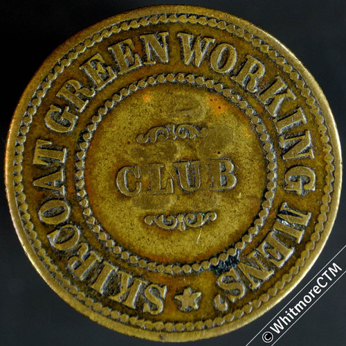 Skircoat Green (Yorks) Working Mens Club Refreshment ticket 28mm By ...