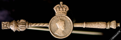 1936 Edward VIII Proposed Coronation Tie Pin 57mm Silver Giordano CM292 ...