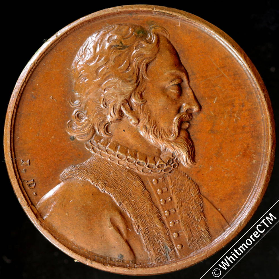 1725 Scottish Martyr Patrick Hamilton Medal 28mm By Dassier. Eisler 141 ...