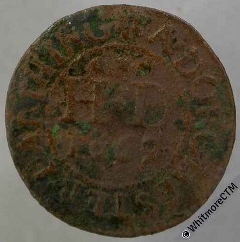 17th Century Token Dorchester Dorset 53 1669 ¼d A Dorchester Farthing H ...
