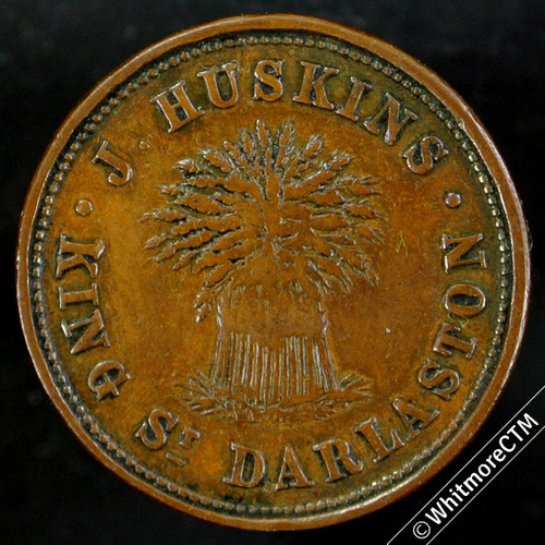 Unofficial Farthing Darlaston 1500 J.Huskins King St. & Wheatsheaf ...