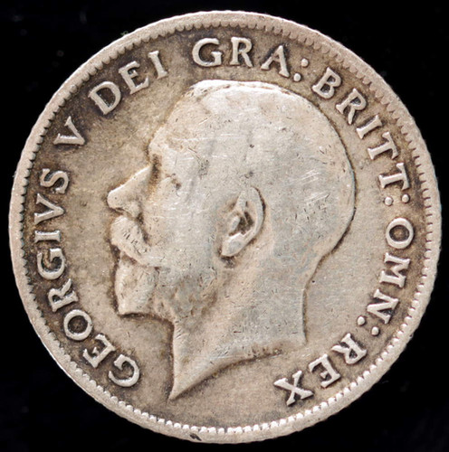 1916 British Sixpence George V | whitmore