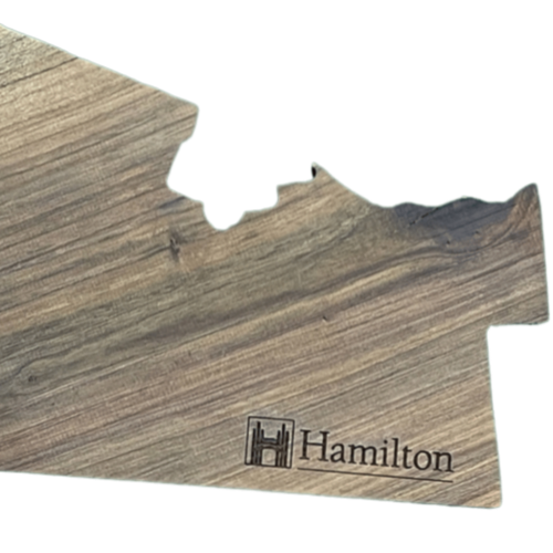 Wood Serving Board--Hamilton Map | TheCreative Workshop