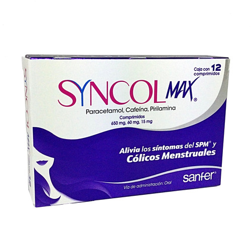 SYNCOL MAX PASTILLAS CON 12 COMPRIMIDOS | JMP