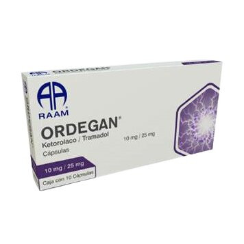 KETOROLACO/TRAMADOL (ORDEGAN) 10/25MG 10 CAPS. | JMP