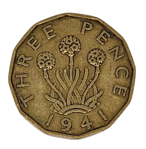 British 1941 George VI Threepence coin | Antiquamoneta