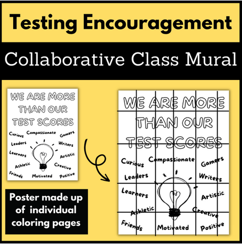 Standardized Testing Scores Motivational Collaborative Poster Teamwork ...