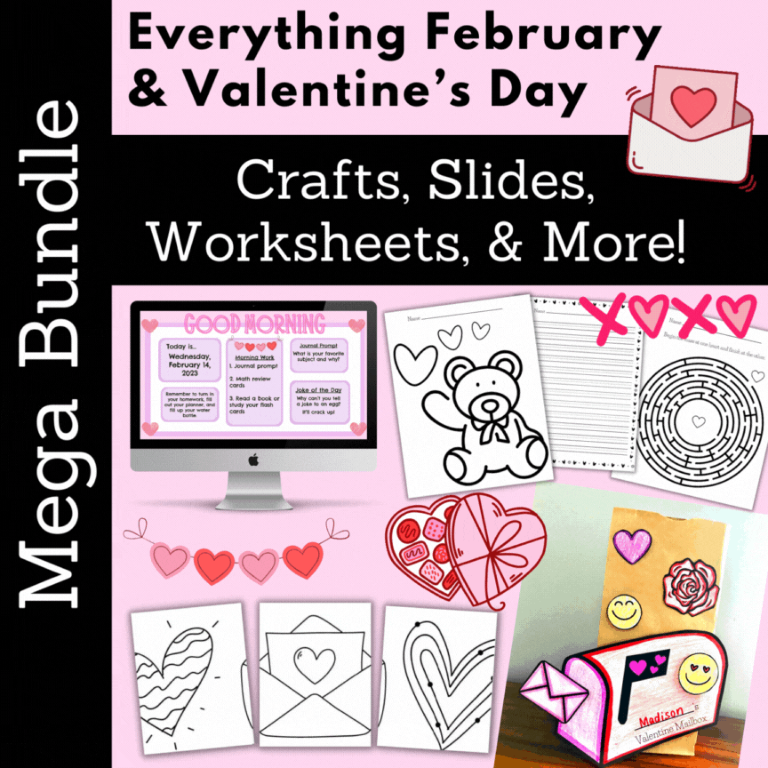 February & Valentine's Day Crafts, Posters, Coloring Pages ...