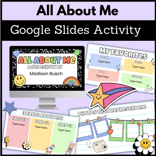 All About Me Back to School Presentation Getting to Know You Google ...