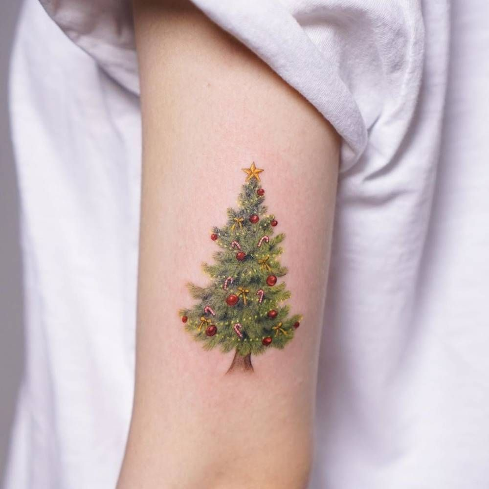 Christmas tree tattoo and Its Growing Popularity