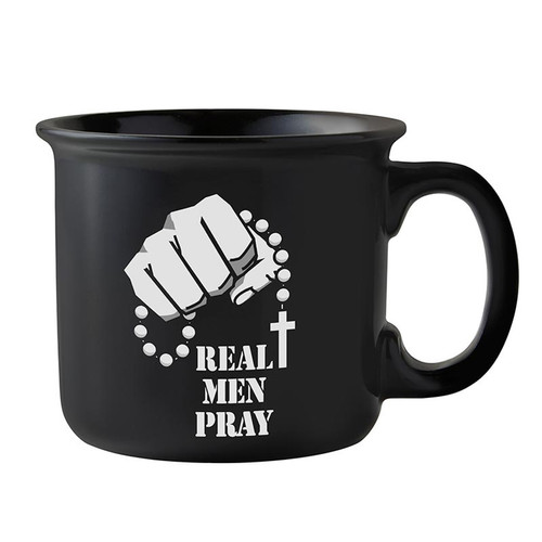 Real Men Pray Mug with Gift Wrap | The Holy Card
