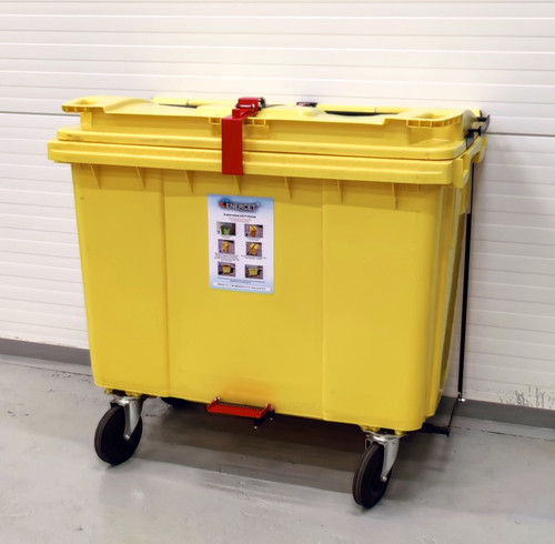 660L bin with compressor + foot pedal | Enercet