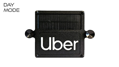 Uber Ride Share Small Black Frame White Text | Iprint Signs