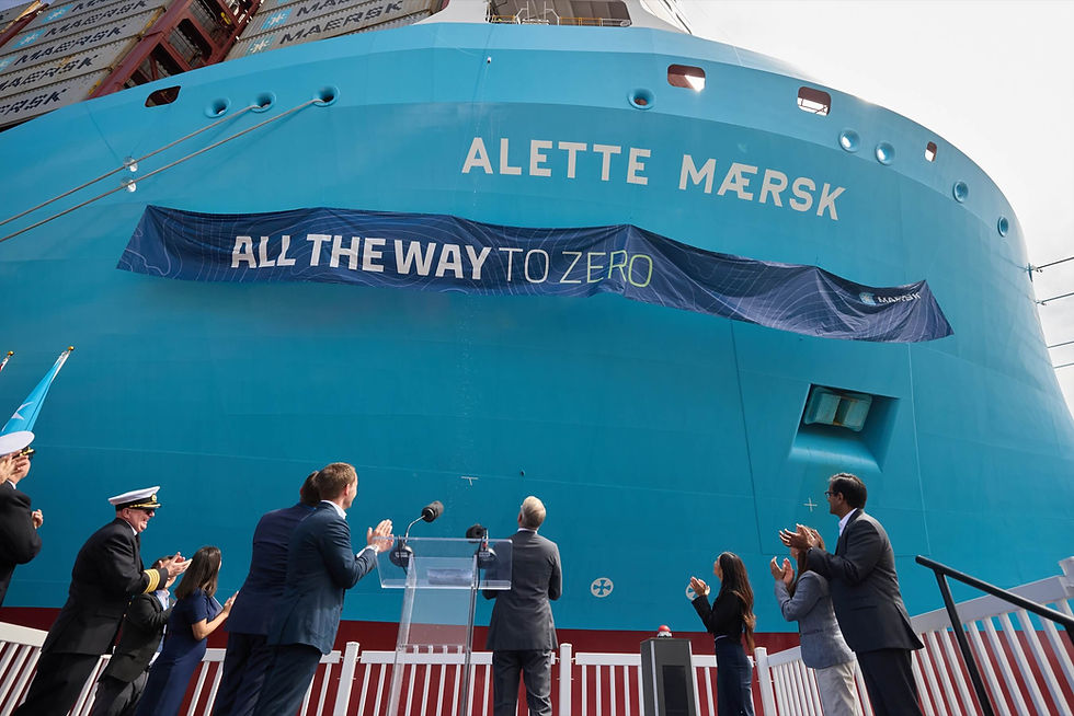 Maersk Unveils Fourth Methanol-Fueled Ultra-Large Container Vessel at ...