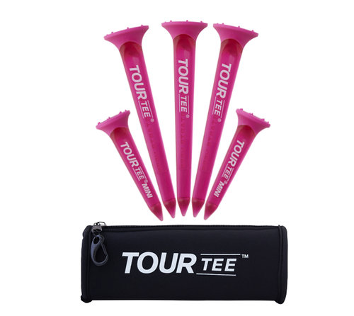 Tour Tee Bulk Buy - Neon Pink - 20 Large & 16 Mini Tees | Tour Tee