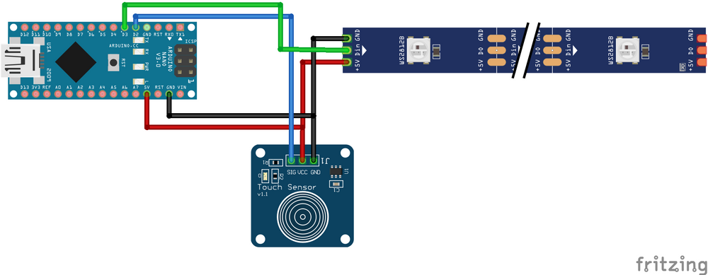 Arduino Electronic Dice WS2812B RGB LED Attiny85