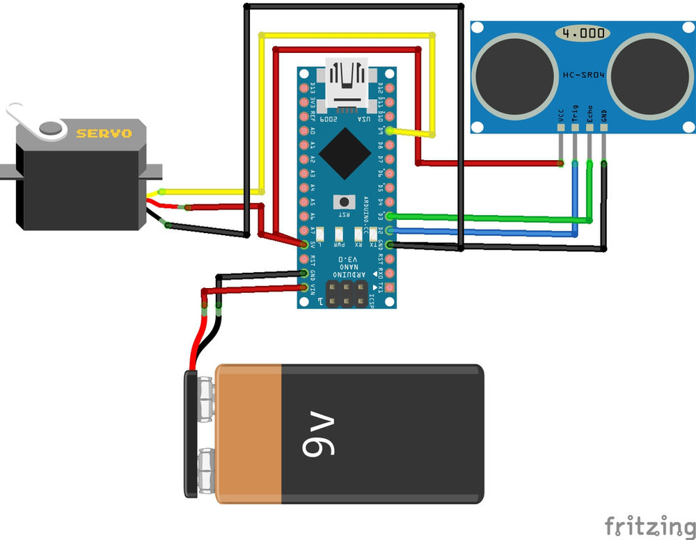 Arduino Automatic Open/Close Smart Dust Bin