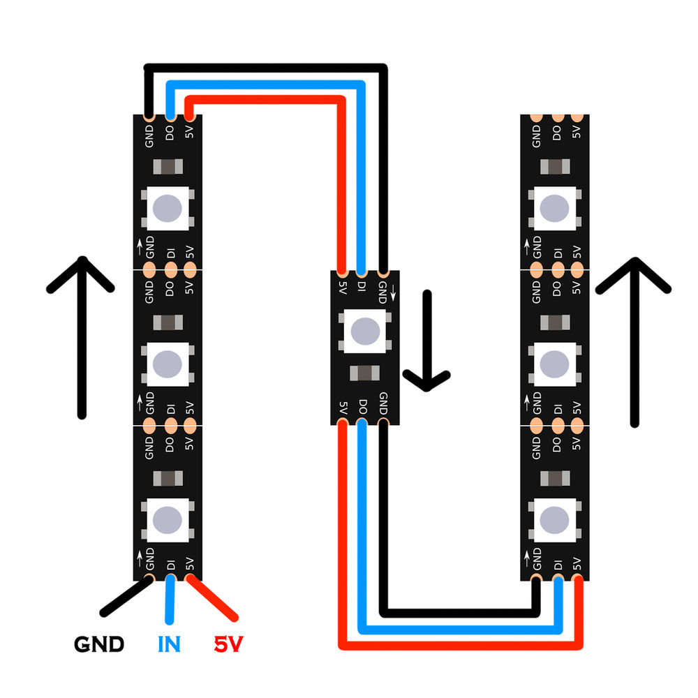 Arduino Electronic Dice Ws2812b Rgb Led Attiny85