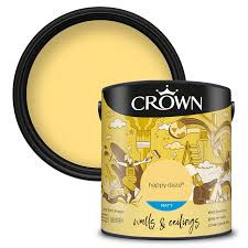 Crown Emulsion Walls & Ceilings - Yellow | Clements & Sons