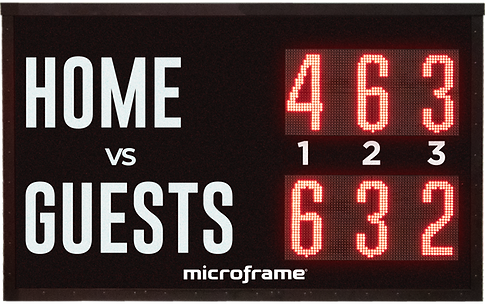 High-quality Tennis Scoreboards by MicroframeSports