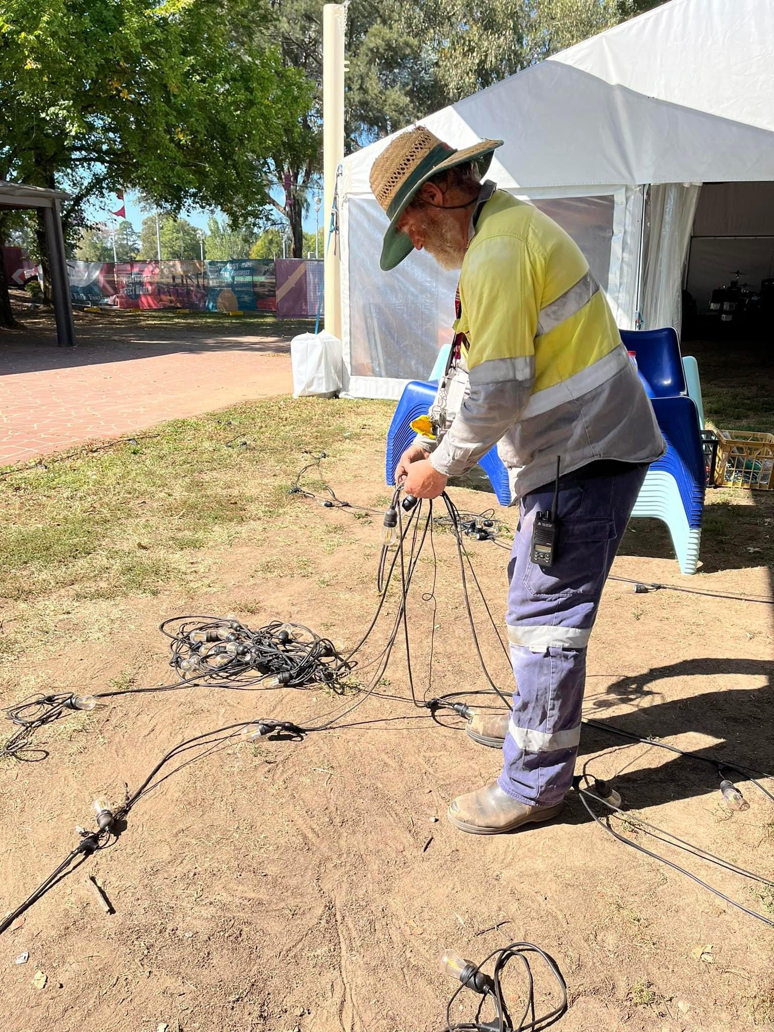 Electrical Team Pre and Post Festival | National Folk Festival