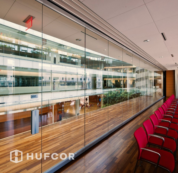 Hufcor Operable Partition and Glas Wall | TWF and Building Com
