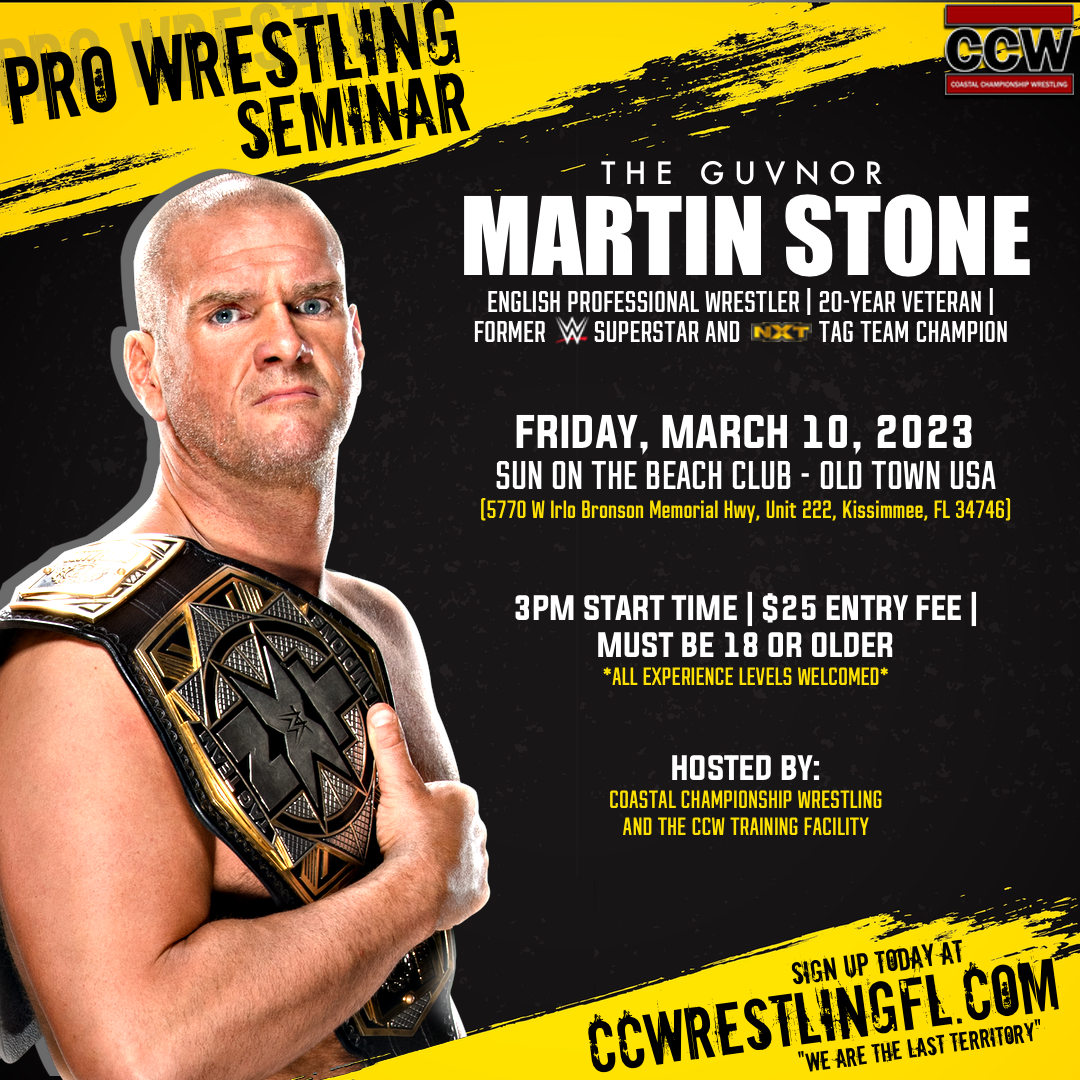 Martin Stone - Pro Wrestling Seminar | CCW