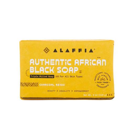Alaffia Authentic African Black Soap Triple Milled - Charcoal Reishi ...