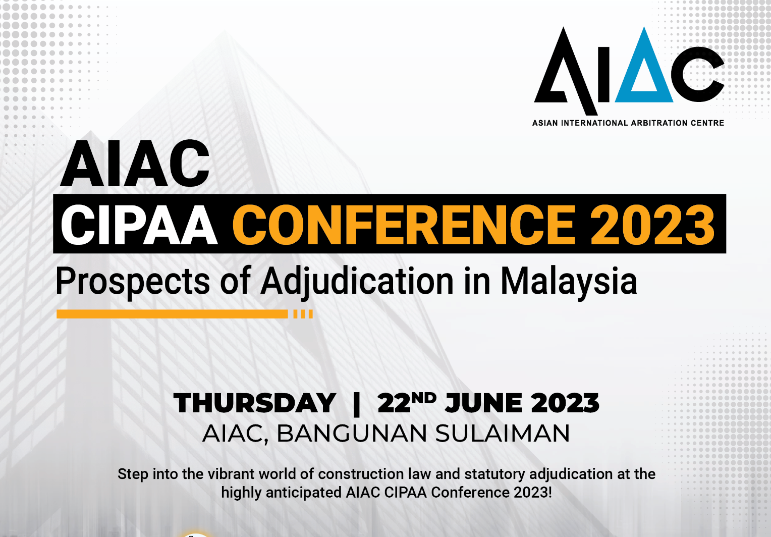 Michael Cover of ArbDB Chambers speaker at AIAC CIPAA Conference 2023 ...