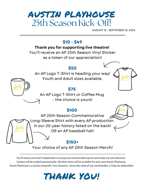 25TH SEASON KICK-OFF | austinplayhouse