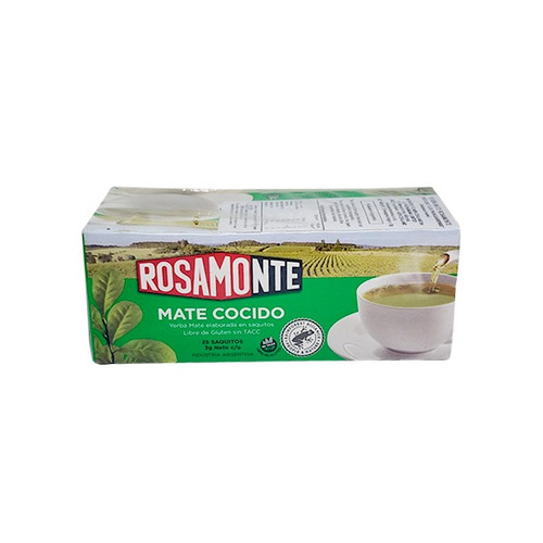 Rosamonte Yerba Mate in Tea Bags - 25 x 3g | Latino Foods