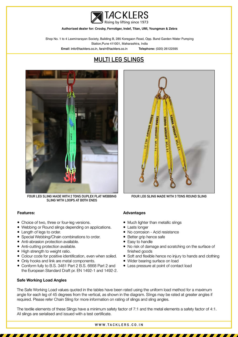 Multileg Slings | tacklers