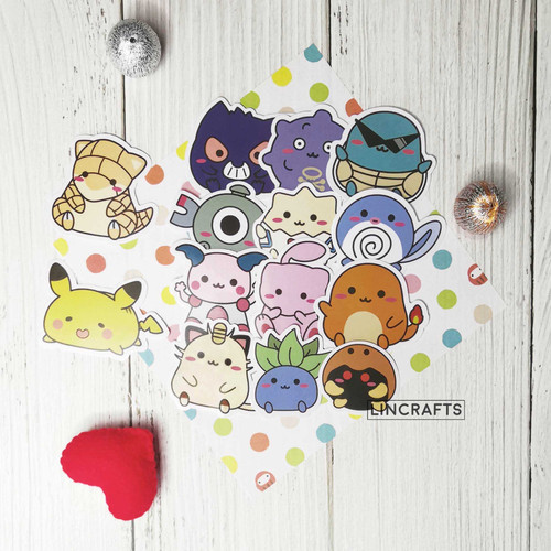 Pokemon Sticker Pack: Set A | Lincrafts