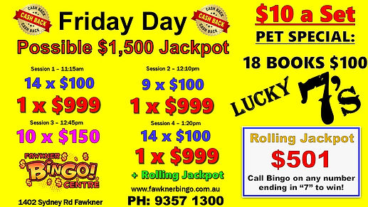 Fawkner Bingo Centre| Bingo