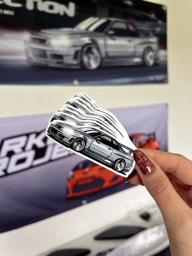 Nissan r34 GTR Sticker | Parked Projekt